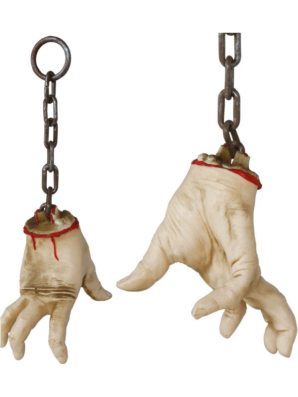 Beige Hand Aan Ketting 40cm Halloween