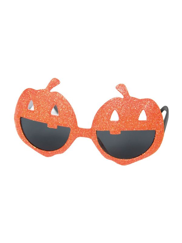 Glitter Pompoen Halloween Bril