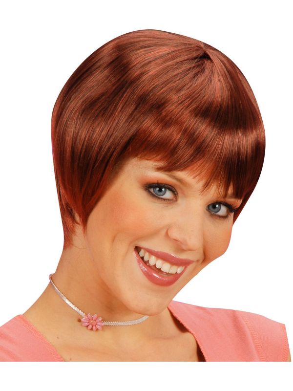 Rode Claudia pruik | Carnavalskleding.nl