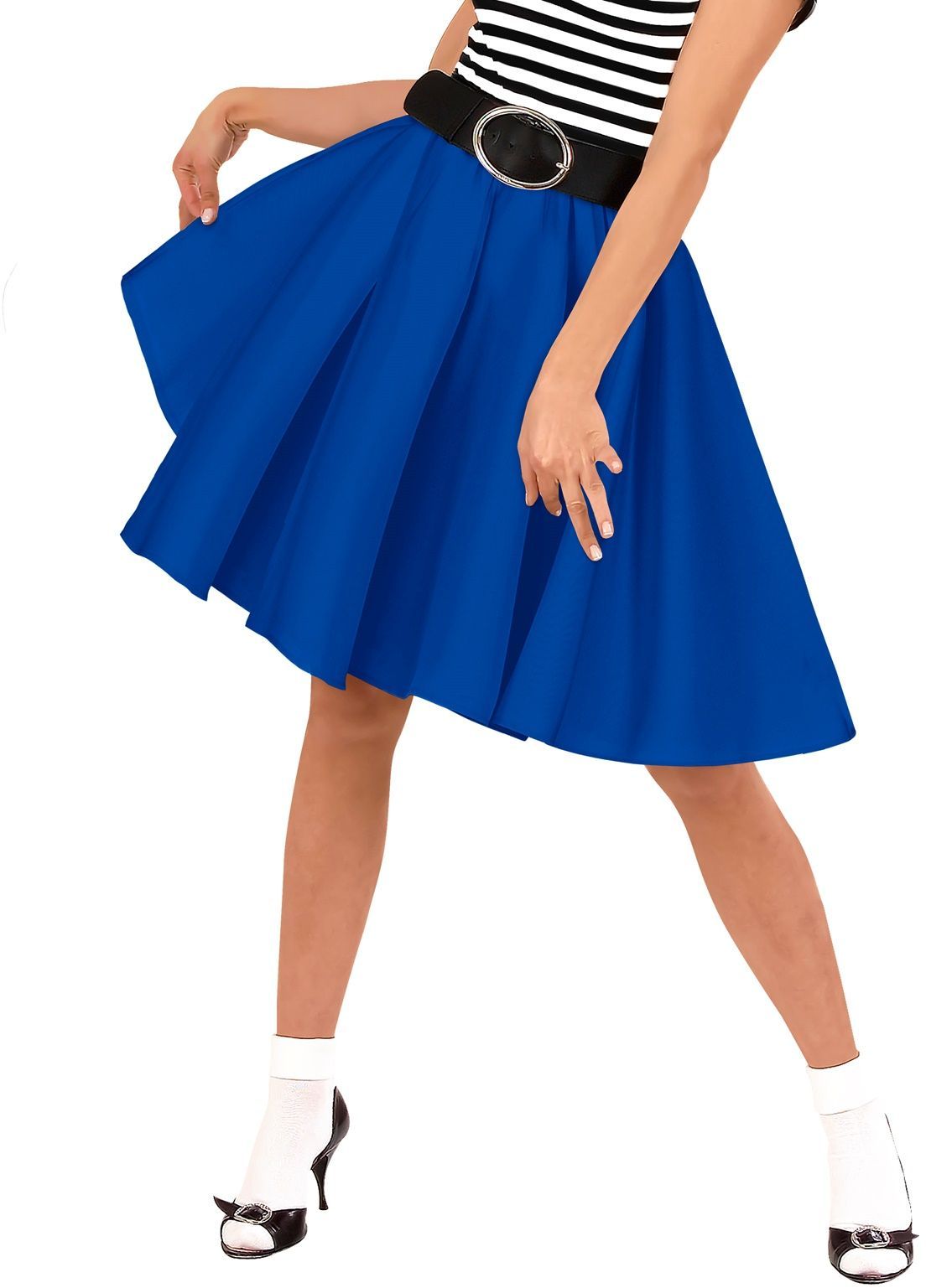 Blauw Rock'n Roll rokje dames | Carnavalskleding.nl