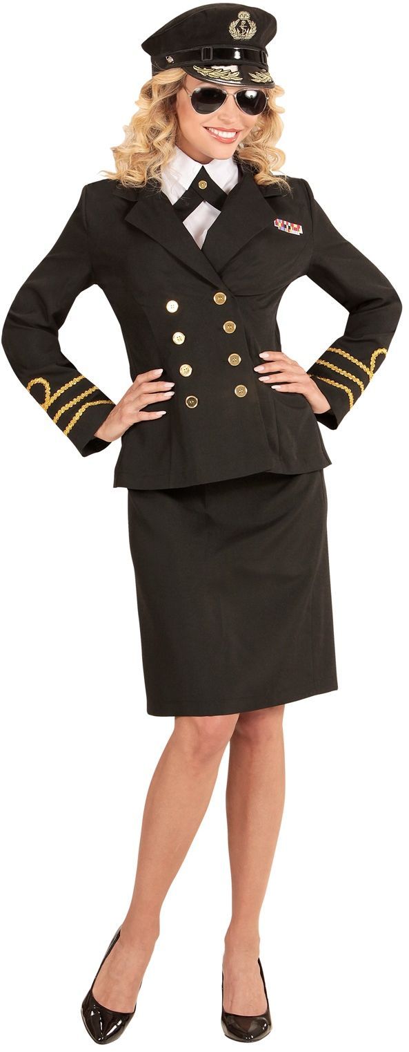 Kapitein vrouw kostuum - Carnavalskleding.nl