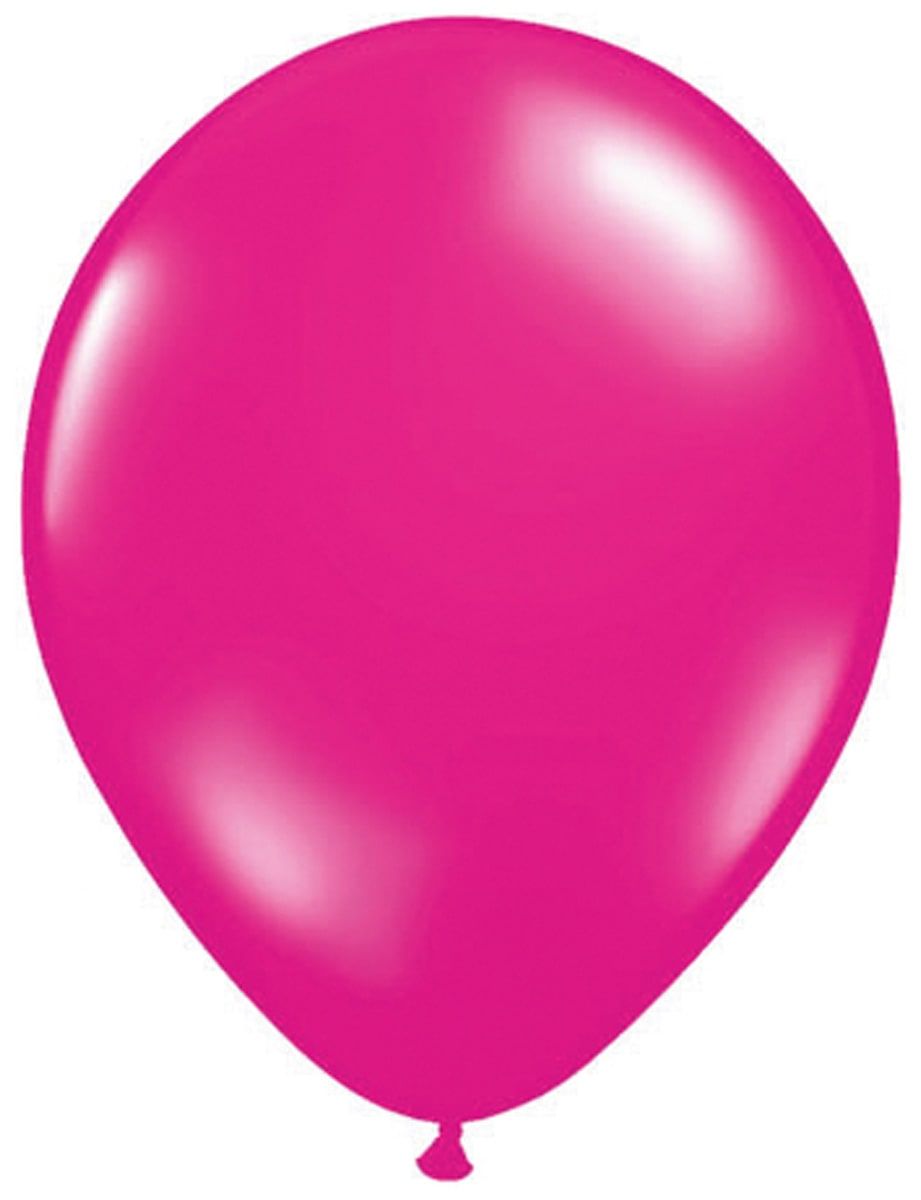 10 Magenta Roze Metallic Ballonnen 30cm
