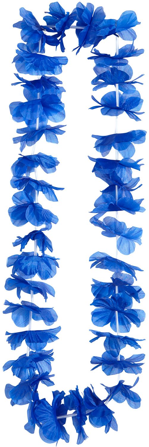 Blauwe Hawaii krans | Carnavalskleding.nl