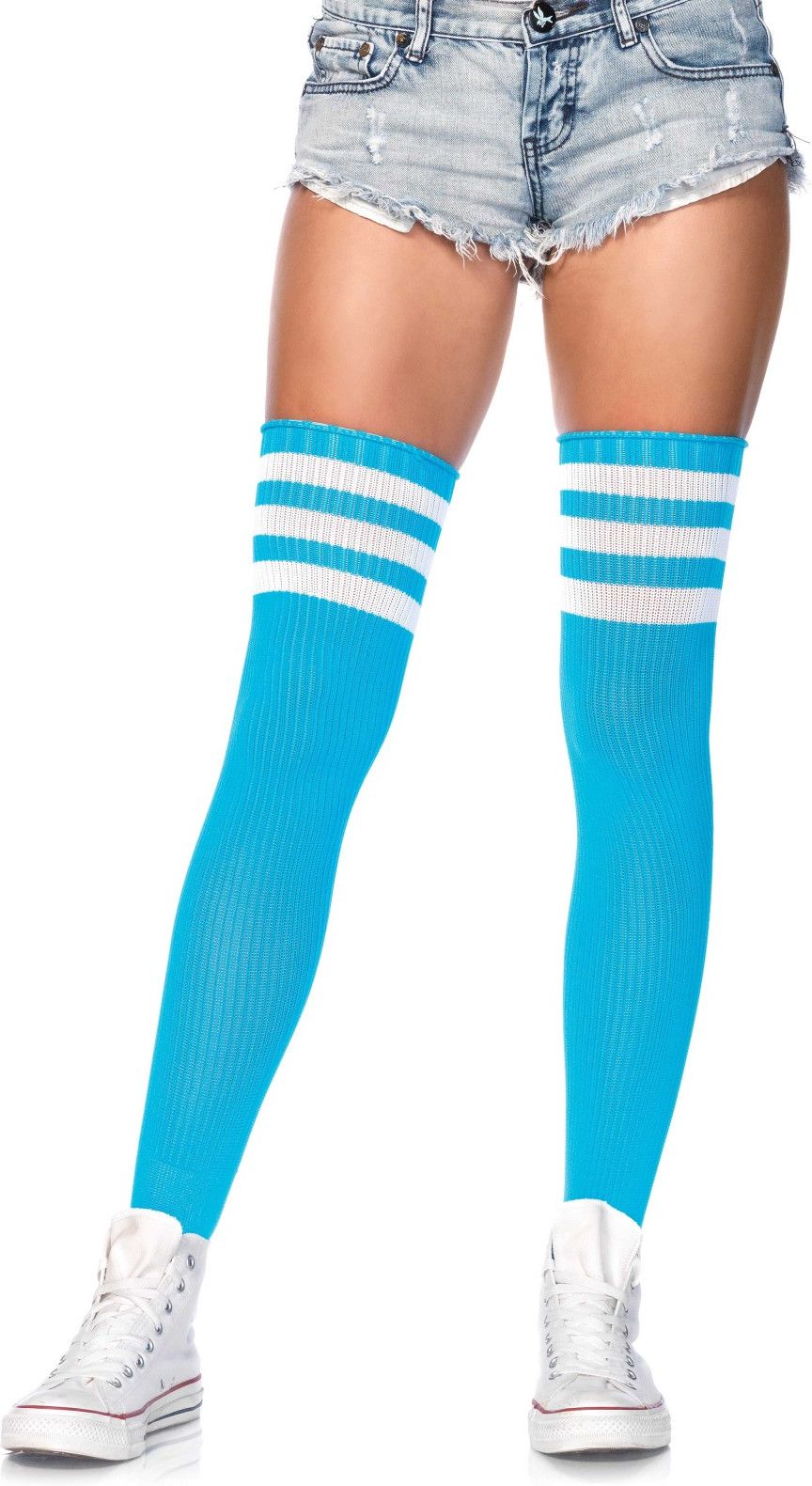 Blauwe sport kousen | Carnavalskleding.nl