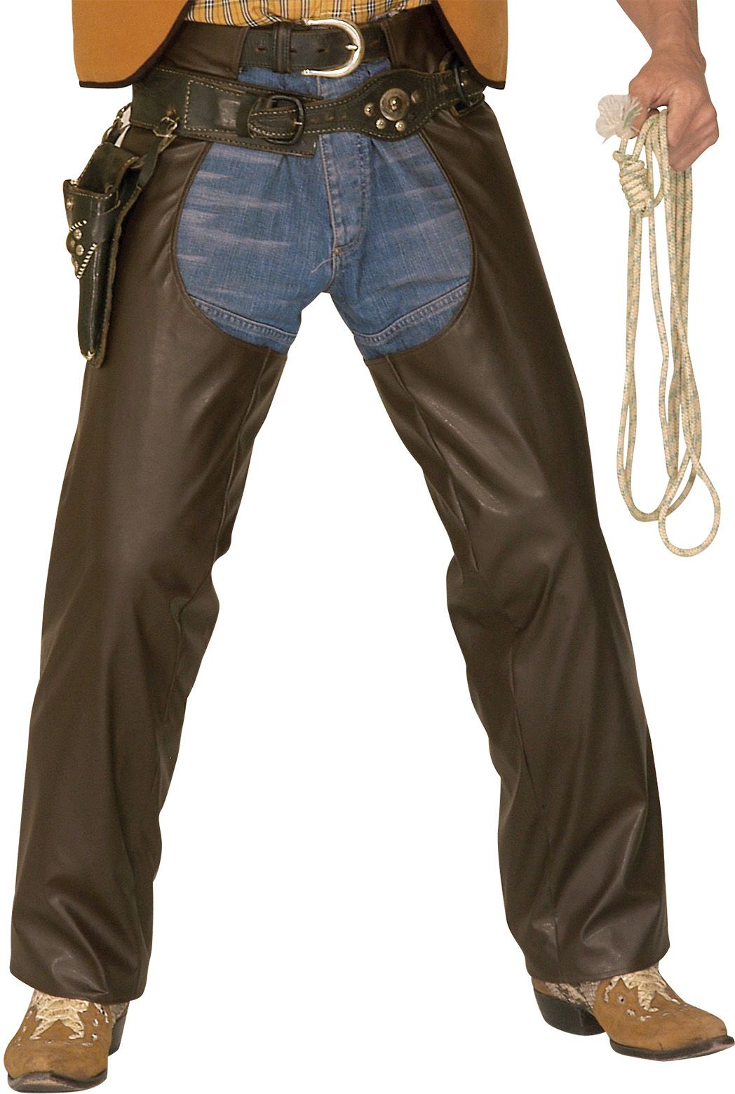 Bruine cowboy chaps | Carnavalskleding.nl