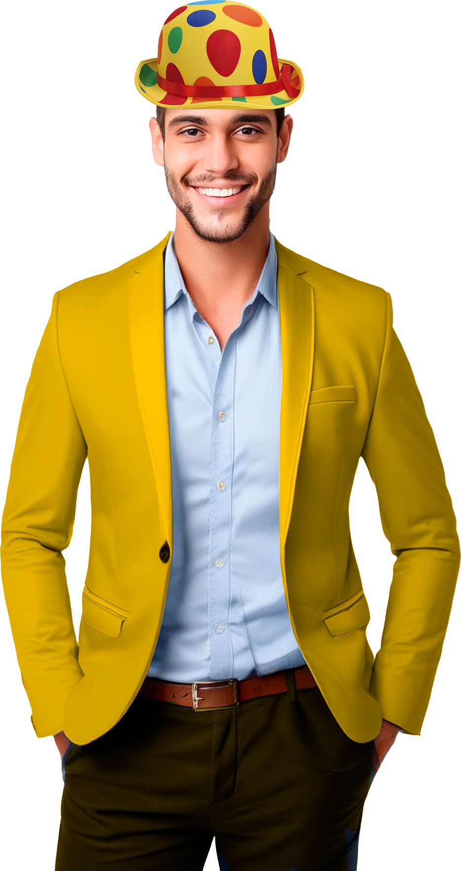 Clown hoed met stipjes luxe | Carnavalskleding.nl