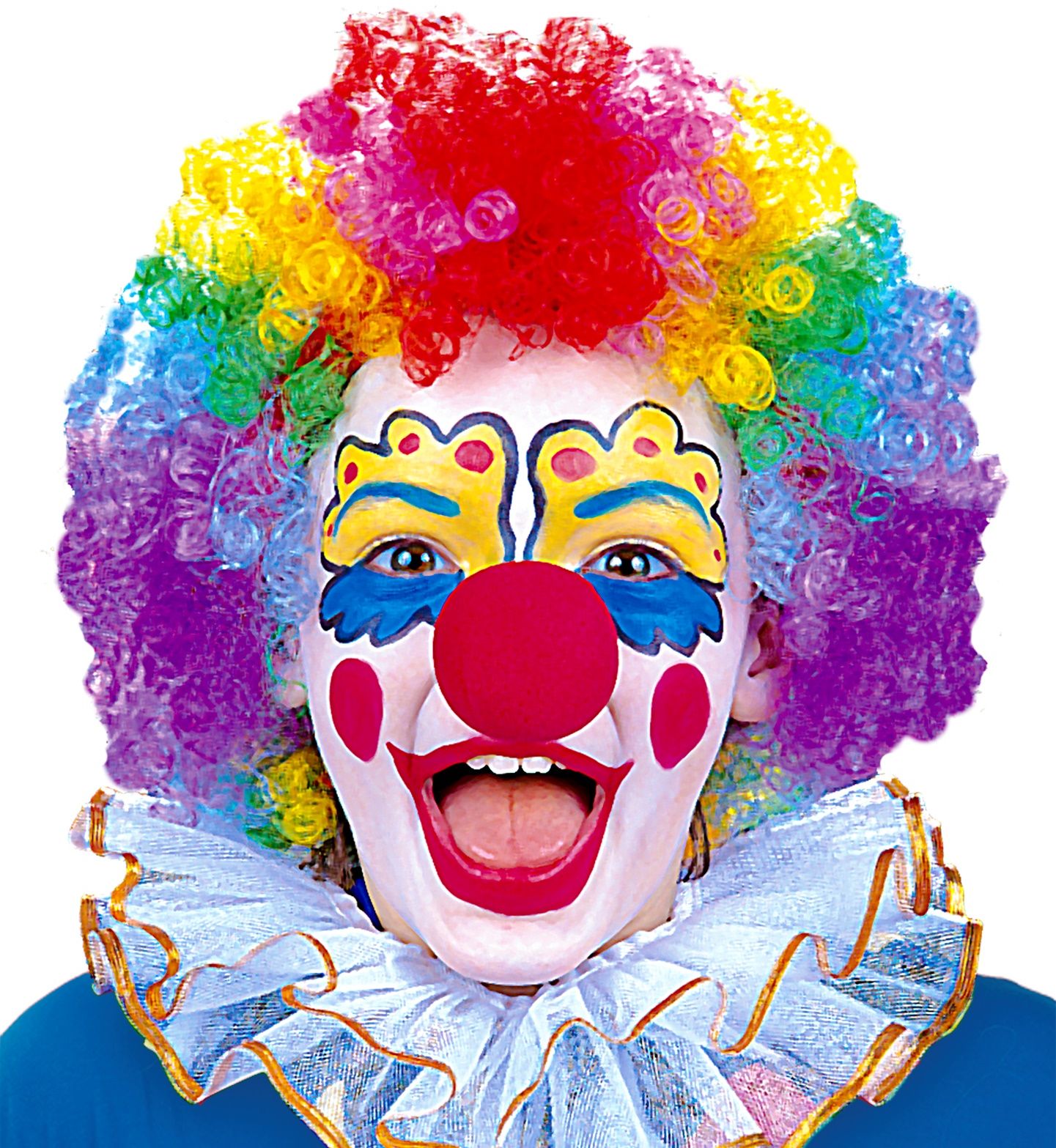 Clown make-up set met rode neus | Carnavalskleding.nl