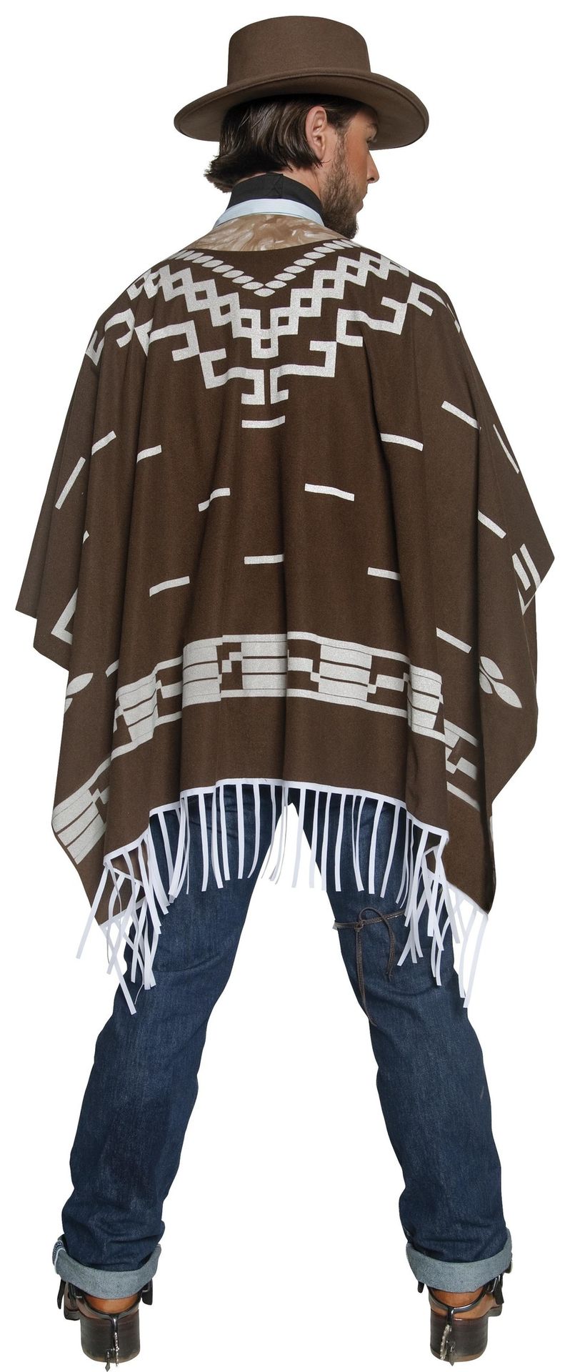 Cowboy poncho mannen | Carnavalskleding.nl