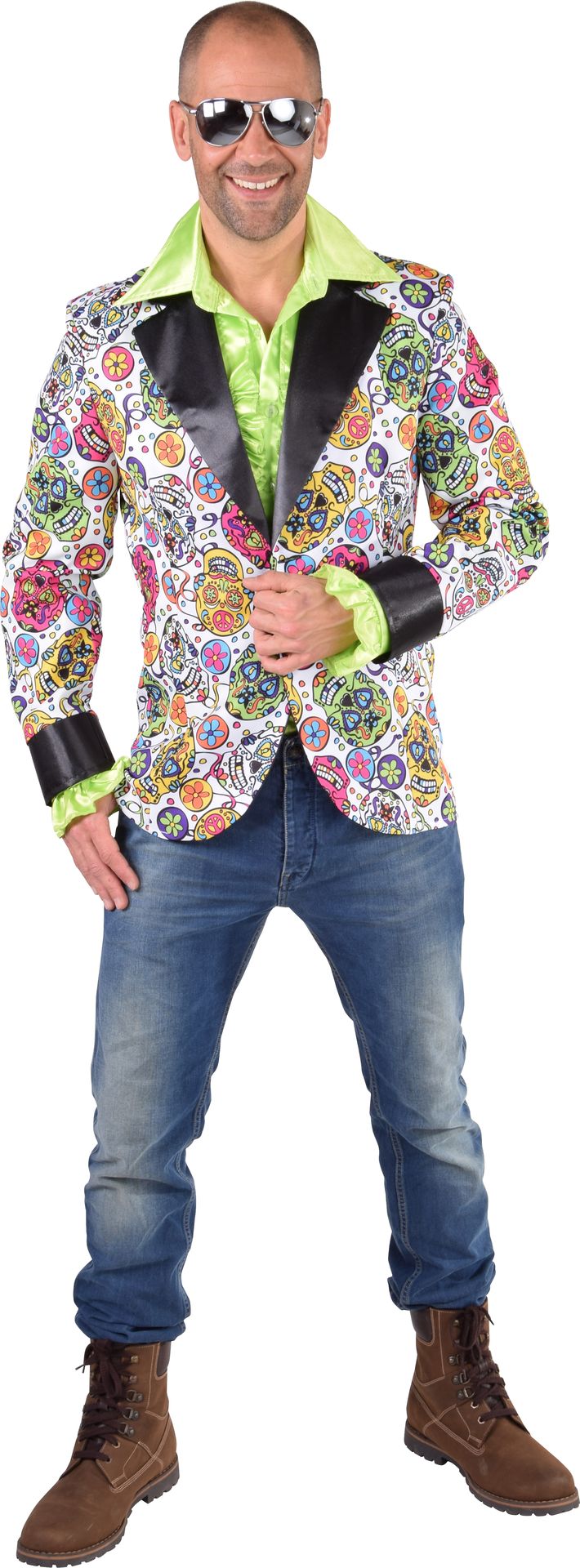 Dia de los muertos colbert mannen | Carnavalskleding.nl