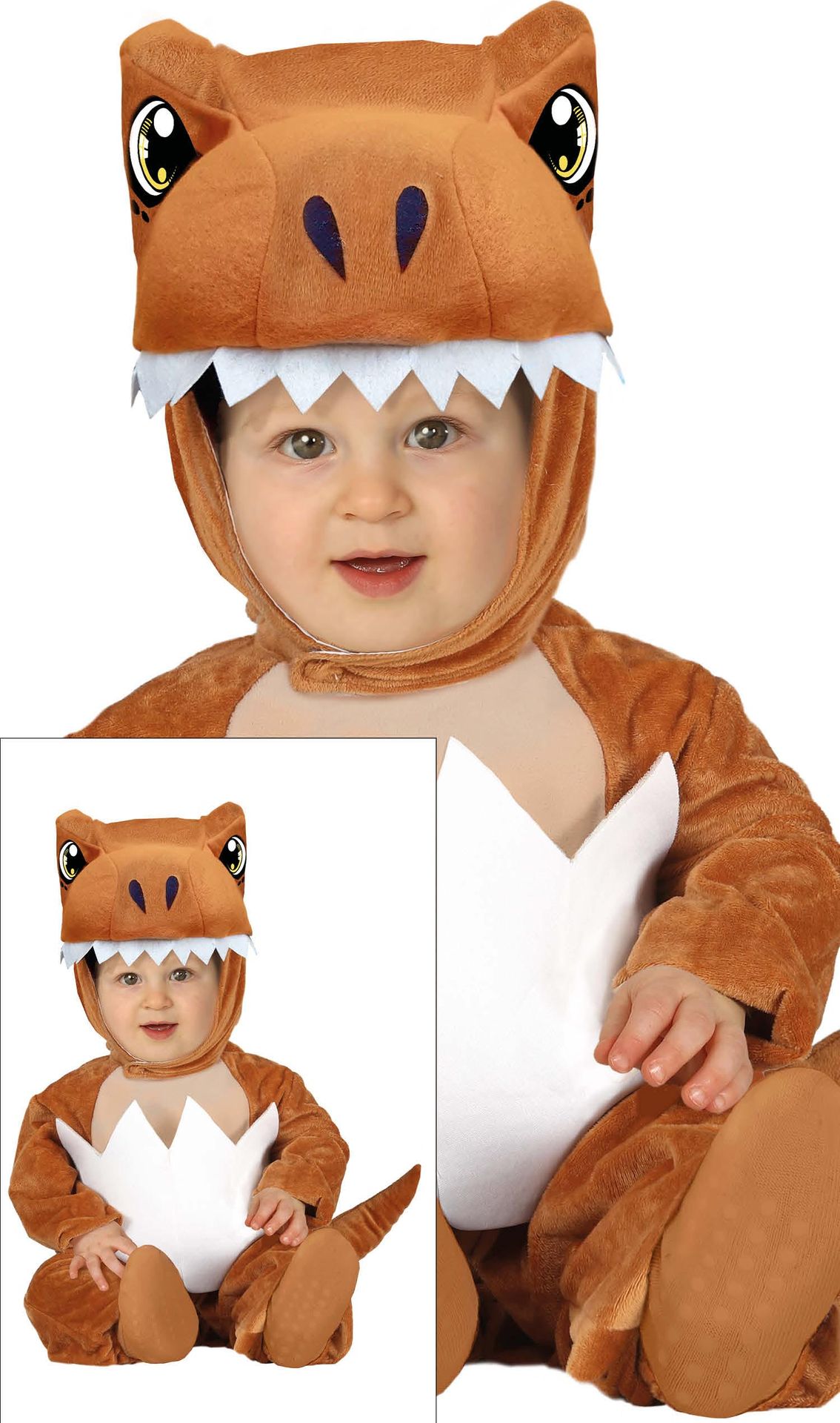 Dinosaurus rex kostuum baby