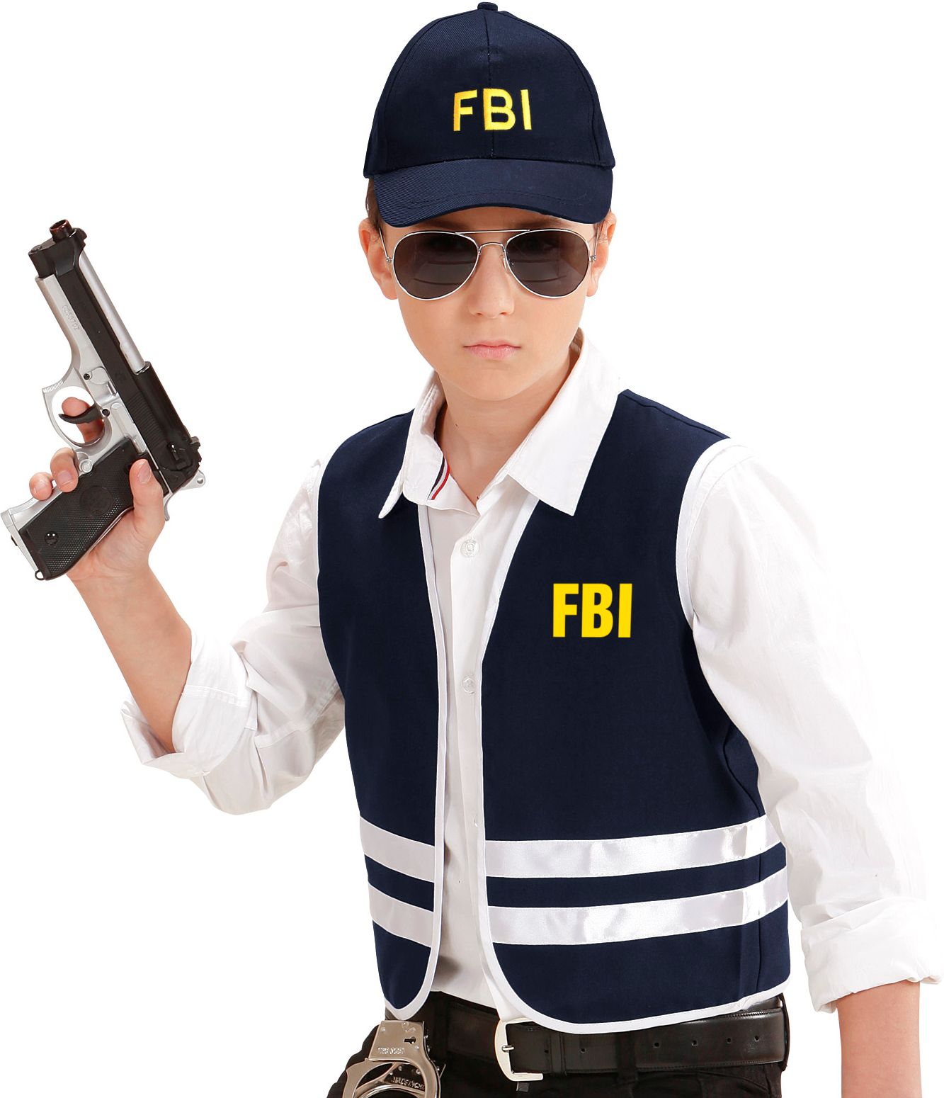 FBI vest met cap kind | Carnavalskleding.nl