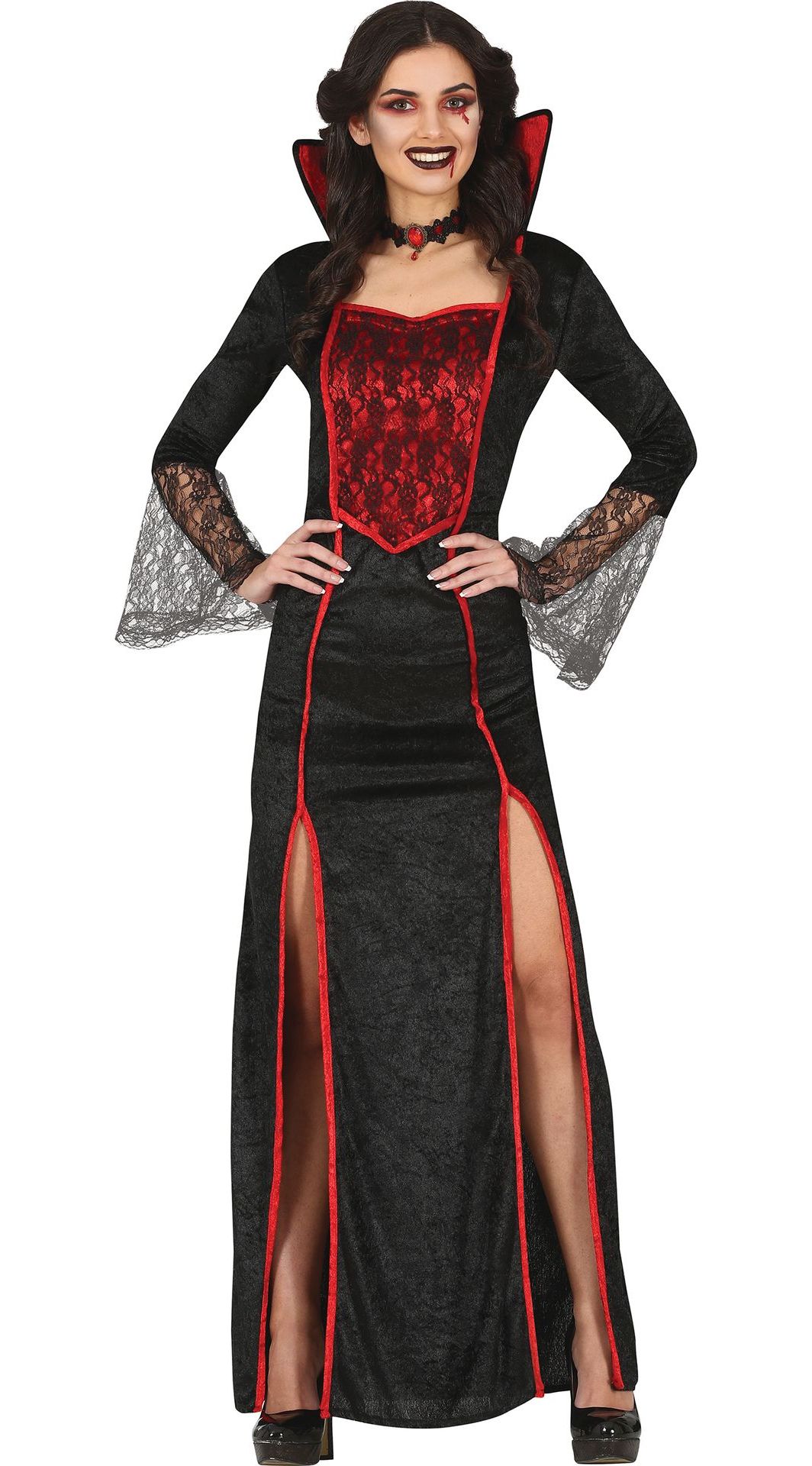 Gothische vampier jurk vrouw
