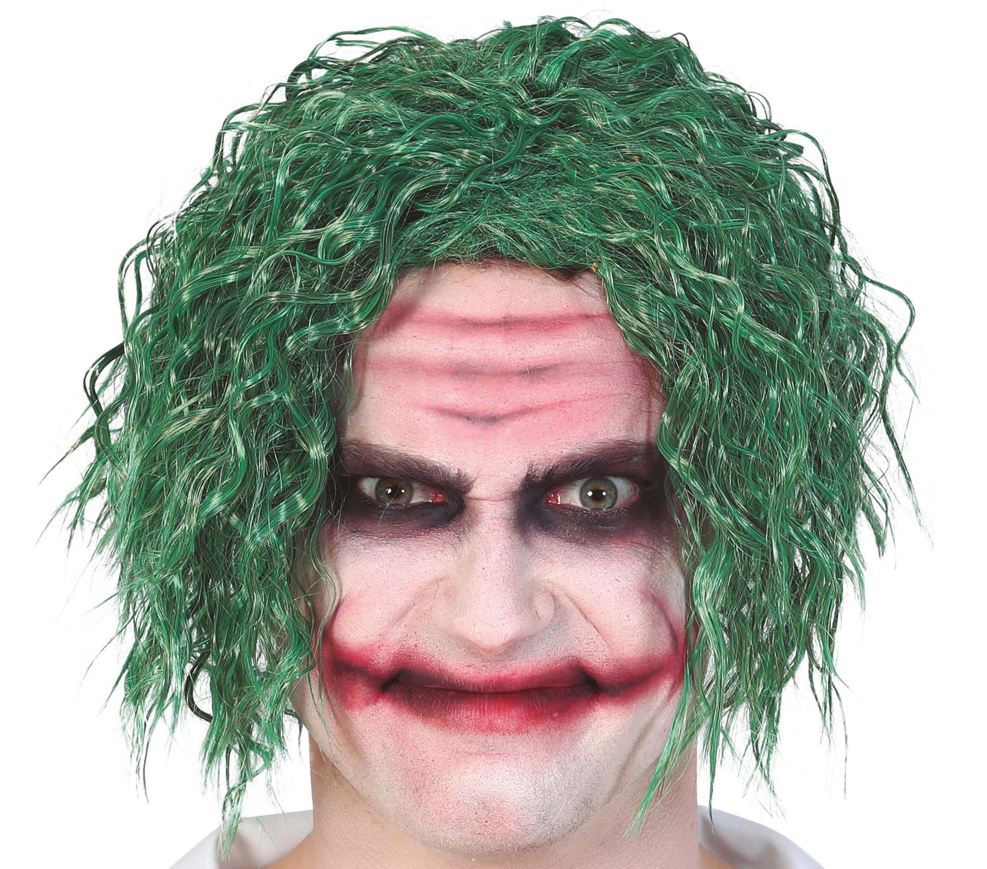 Groene Joker Pruik