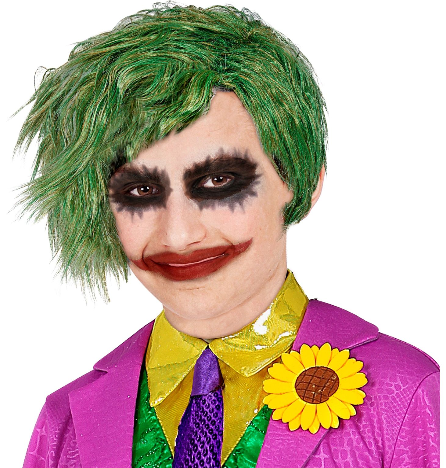 Groene Joker Pruik Kind