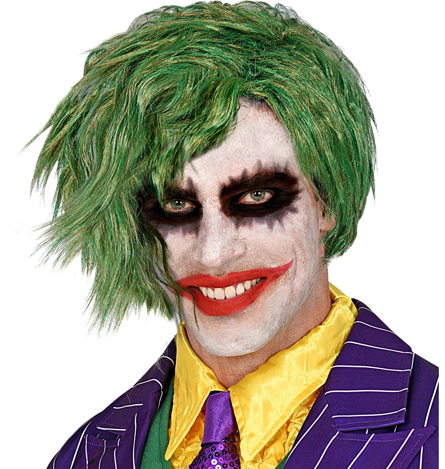 Groene the joker pruik man