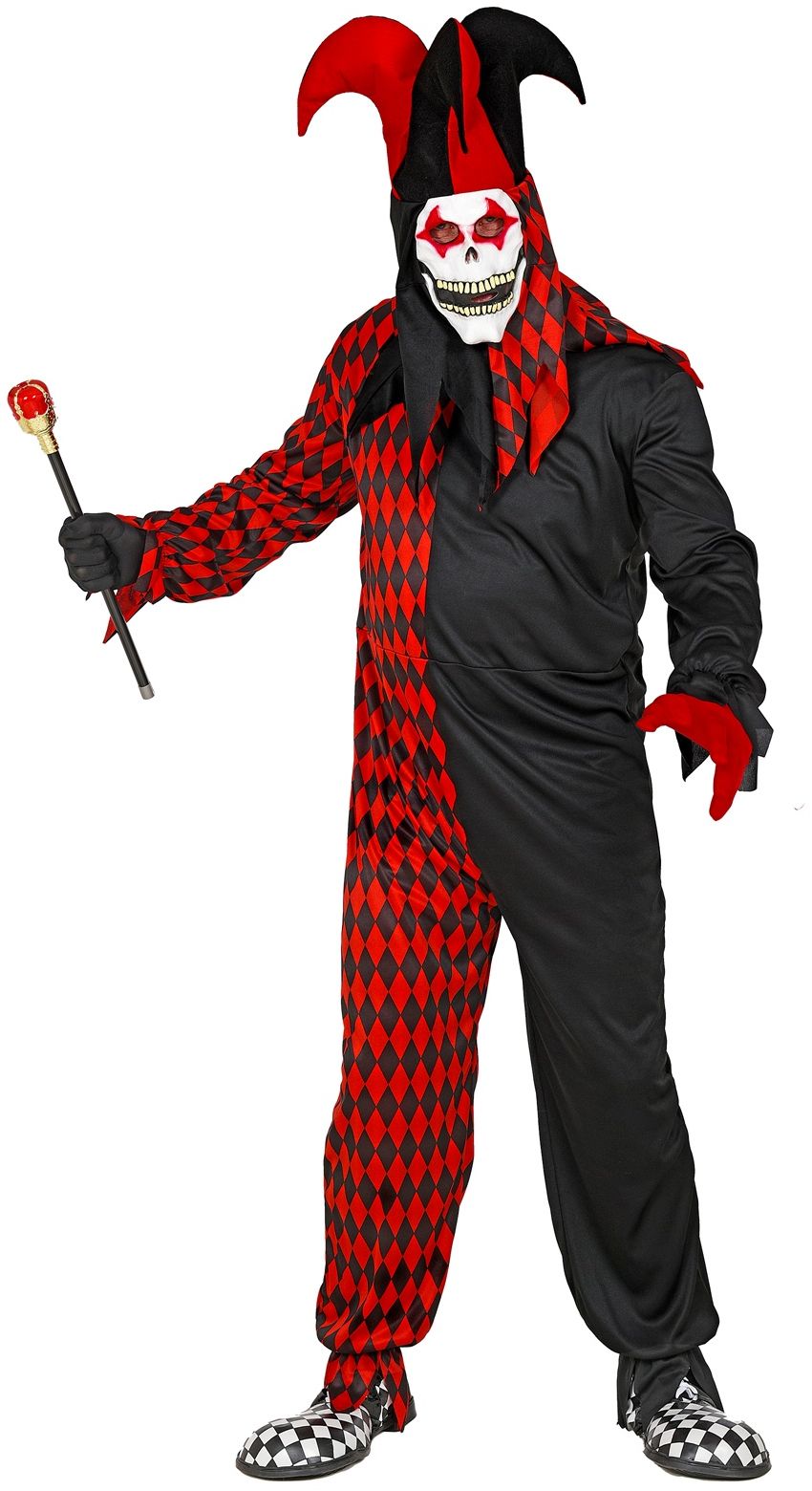 Halloween Griezelige Harlekijn Kostuum