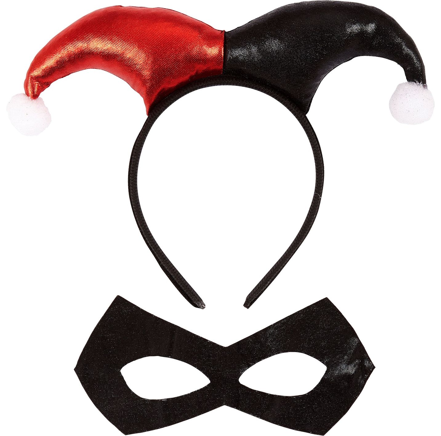 Harlekijn haarband en oogmasker