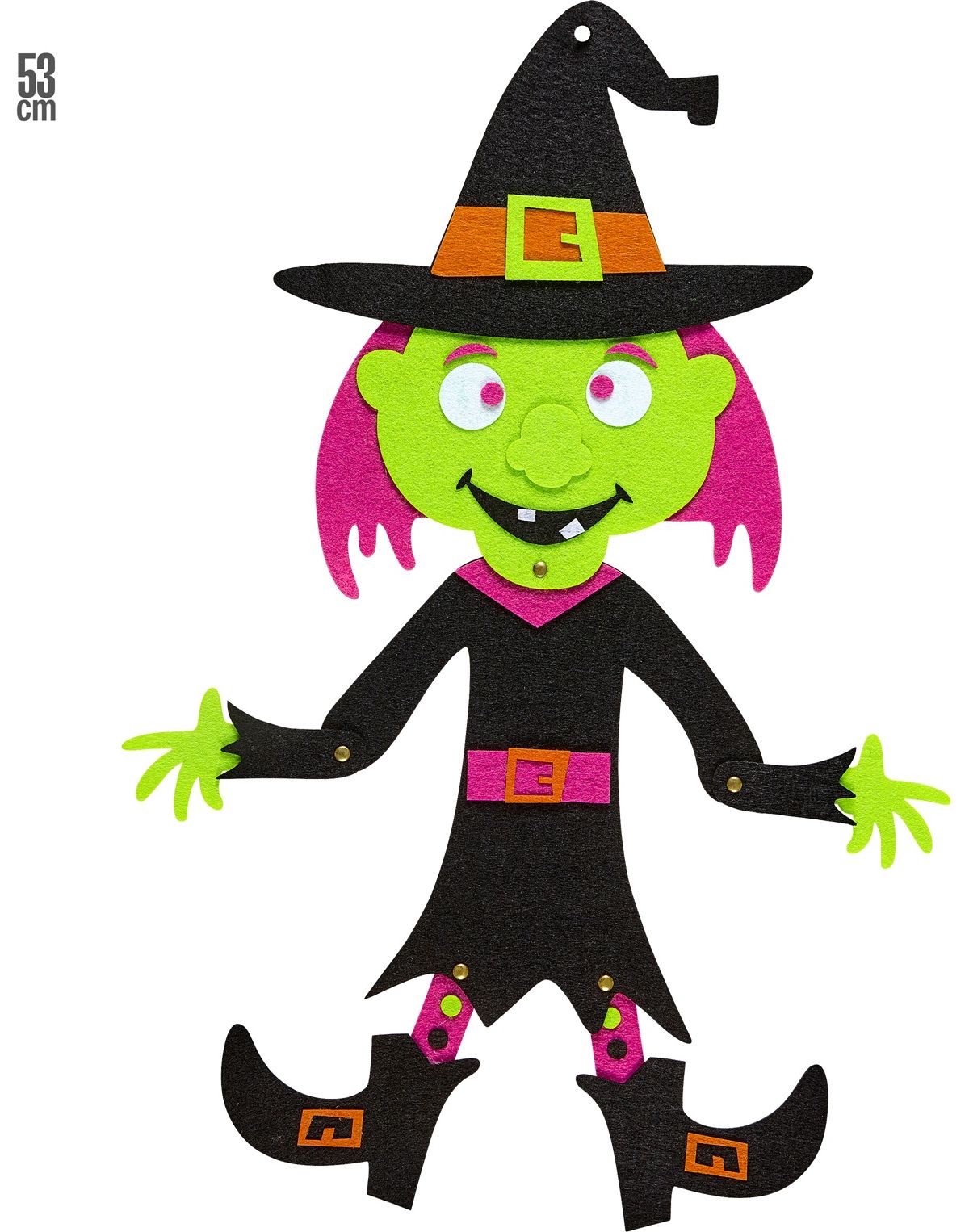 Heks Halloween Vilten Decoratie