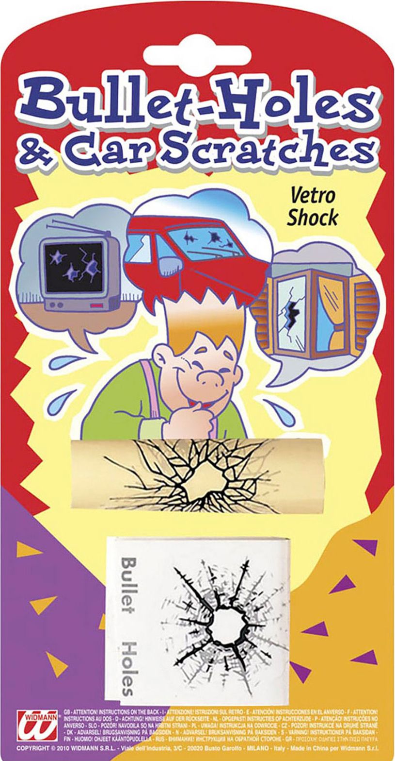 Kapot glas fop stickers | Carnavalskleding.nl