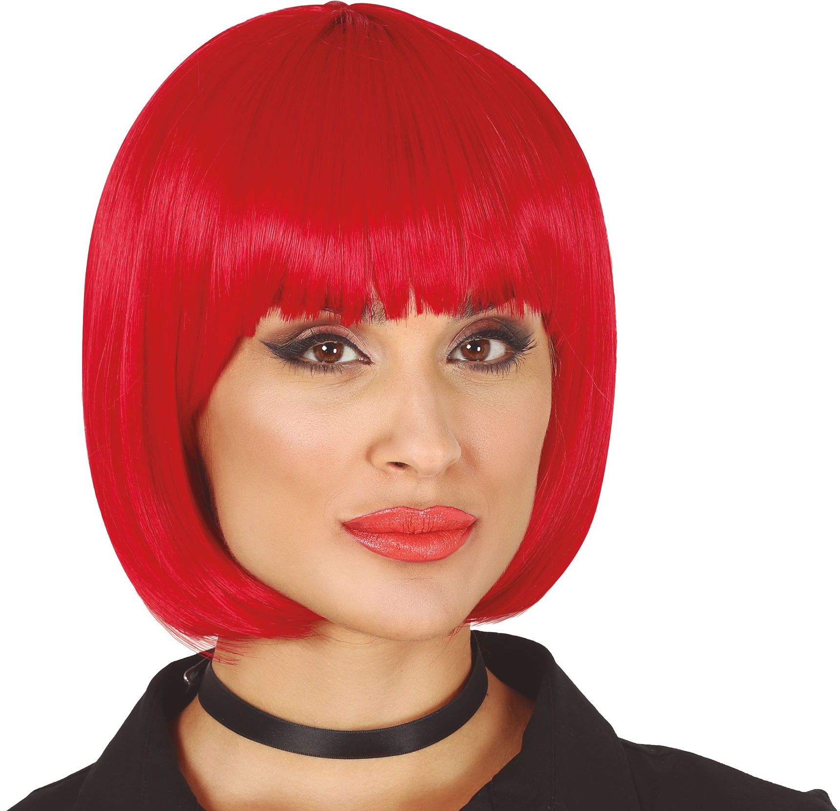 Lisa rode bob pruik | Carnavalskleding.nl