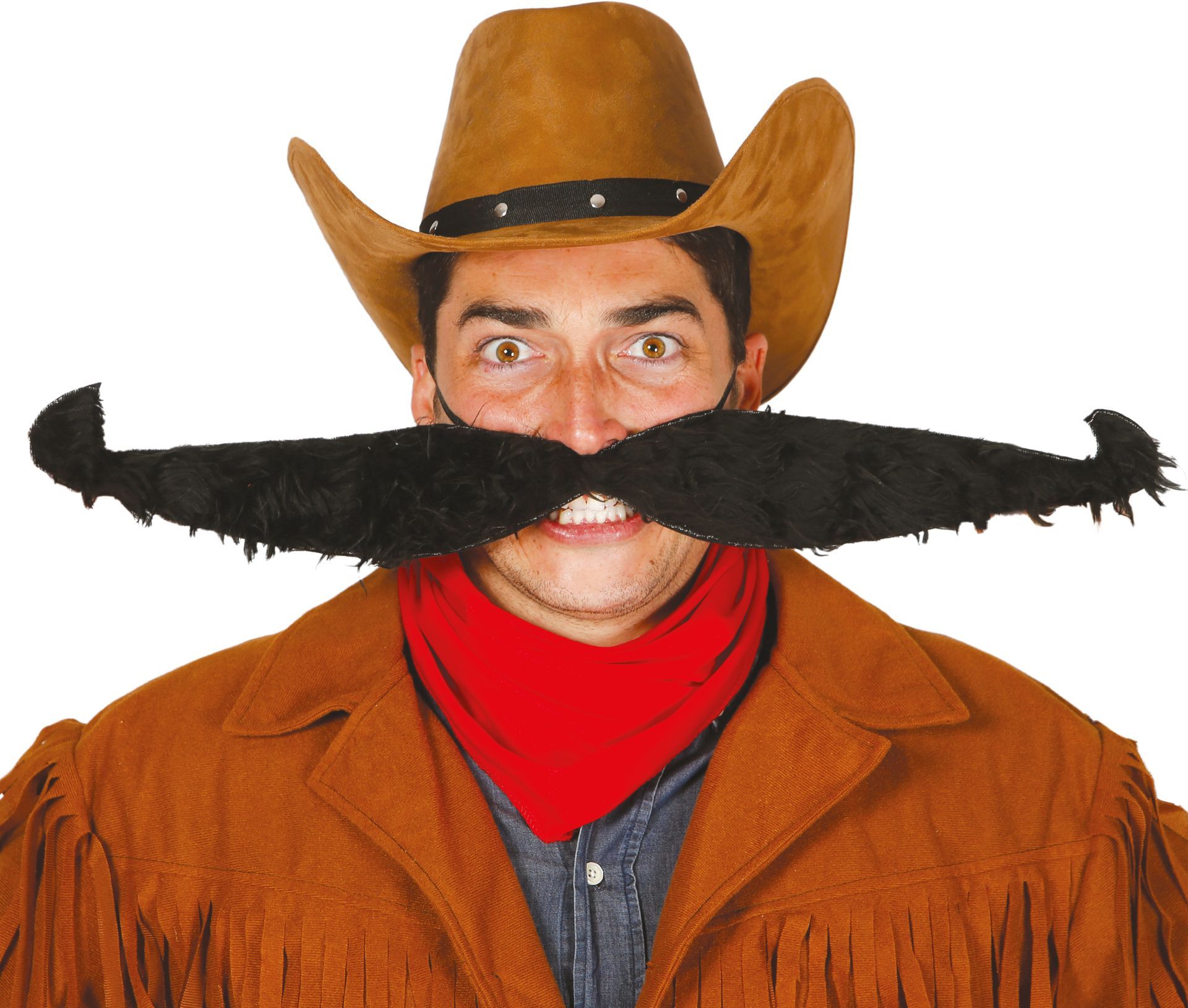 Mega harige cowboy snor | Carnavalskleding.nl