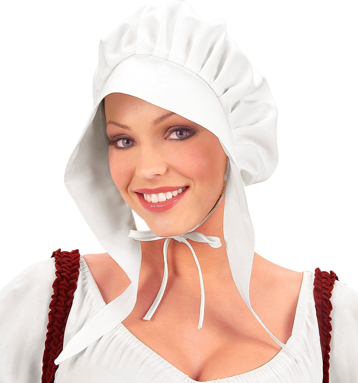 Middeleeuwse boerin bonnet | Carnavalskleding.nl