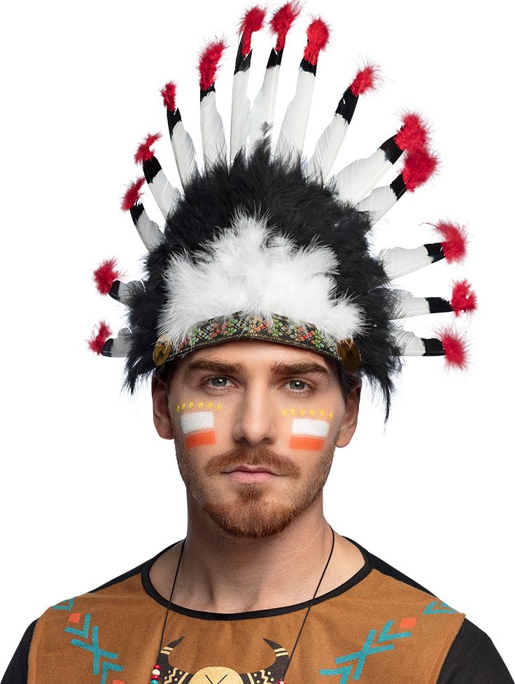 Mohawk indianen hoofdtooi