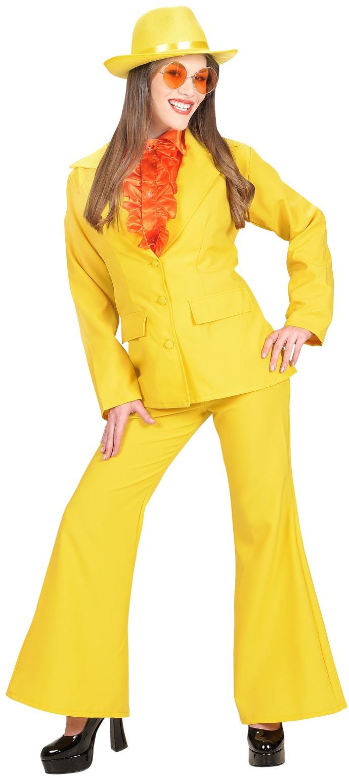 Neon geel dame kostuum | Carnavalskleding.nl