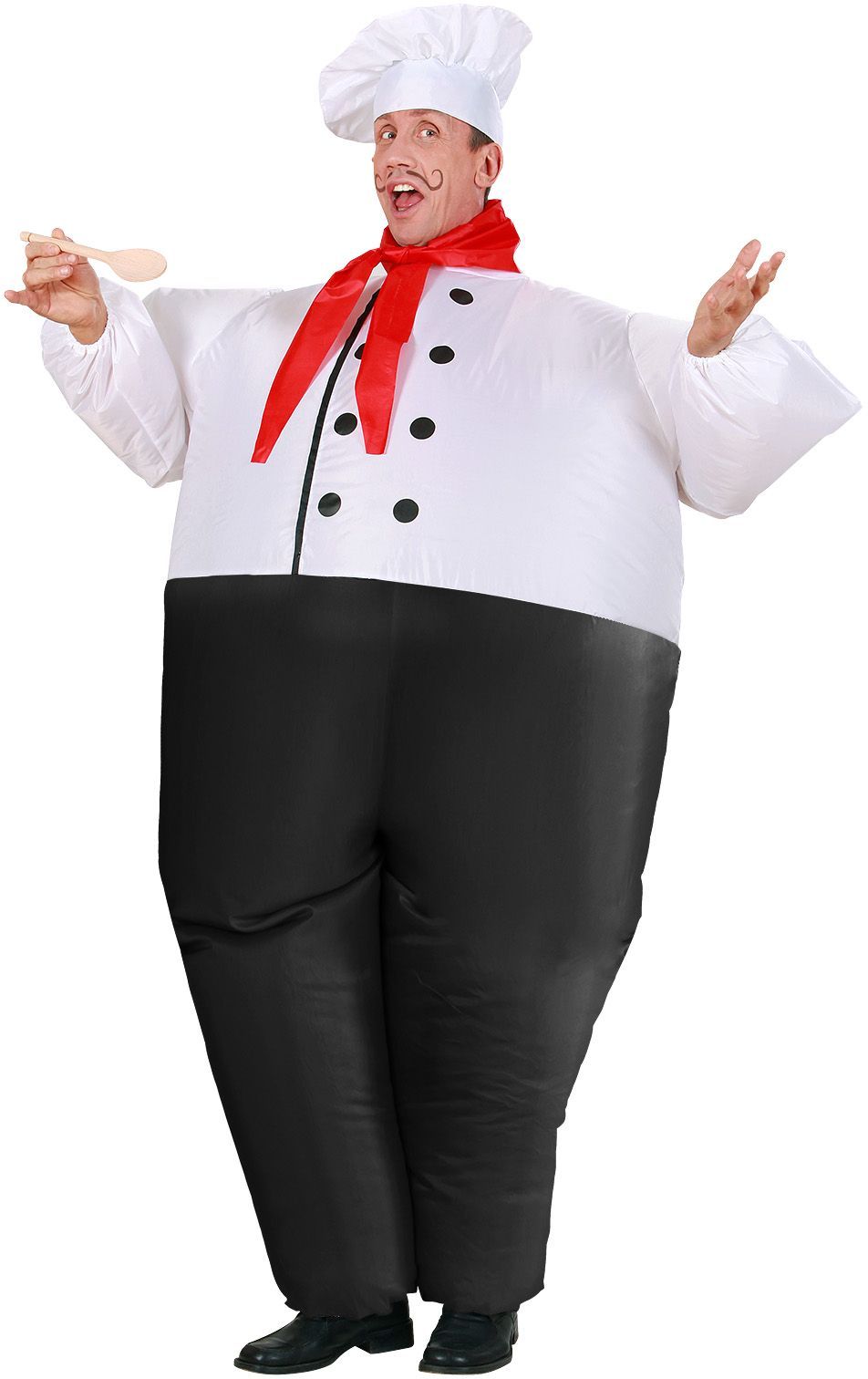 Opblaasbaar chef kok kostuum | Carnavalskleding.nl