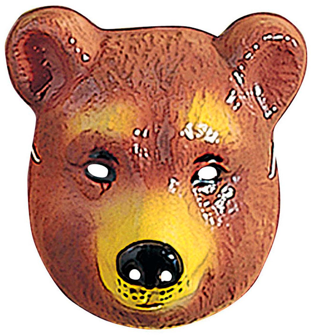 Plastic beren masker kind | Carnavalskleding.nl