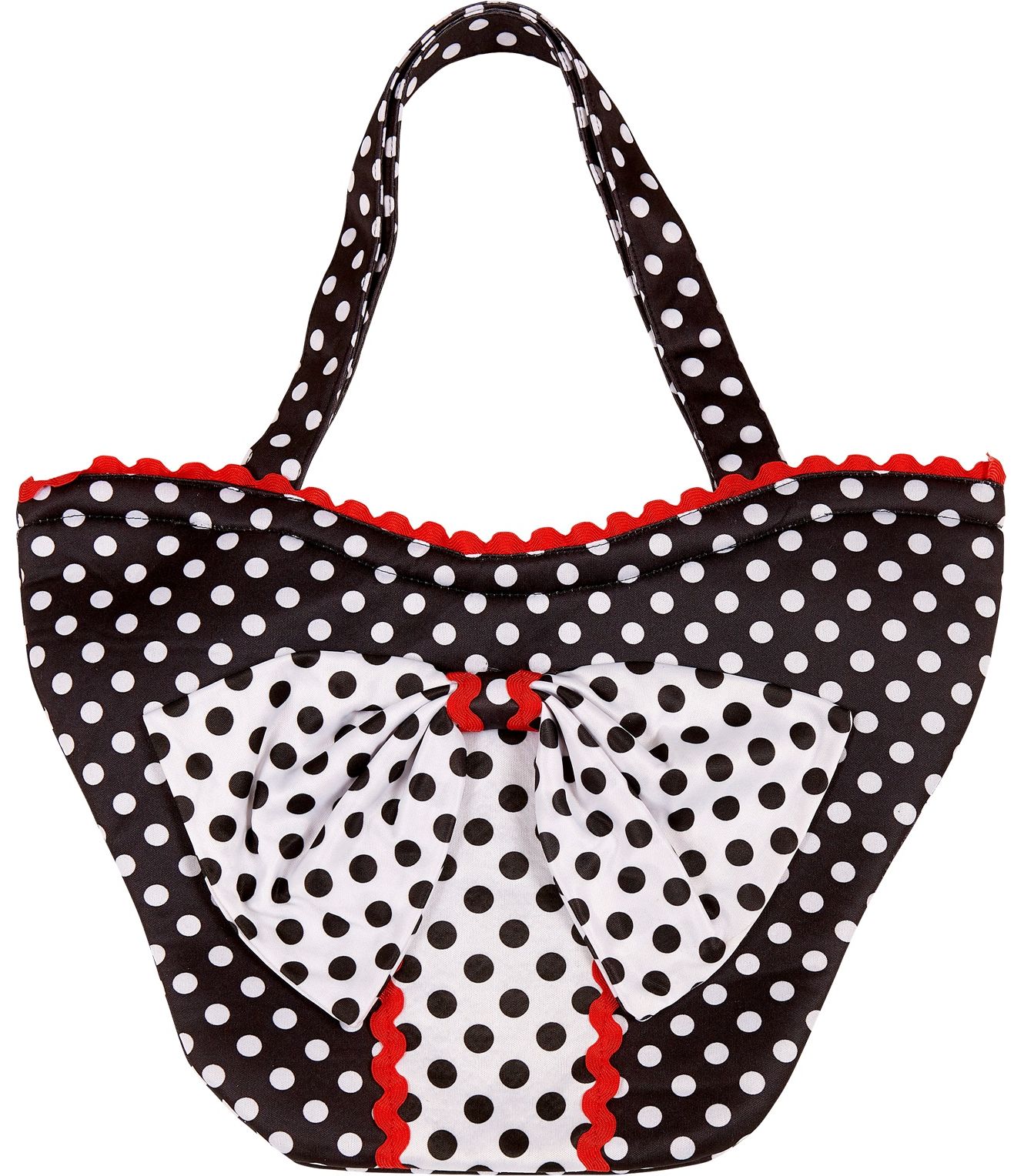 Retro 50s handtas met stippen