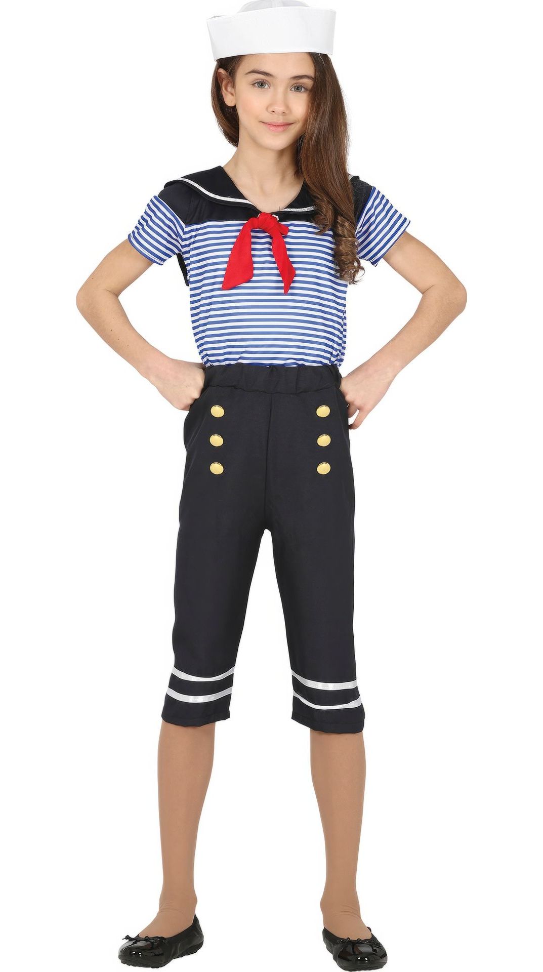 Retro stranger things matroos kostuum meisje