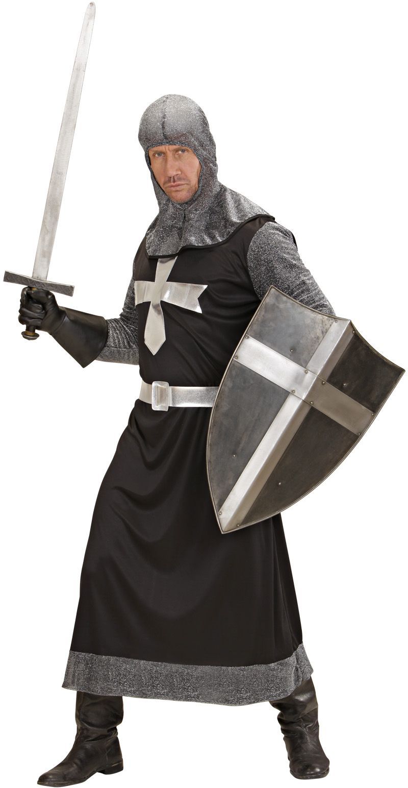 Ridder middeleeuwen zwart | Carnavalskleding.nl