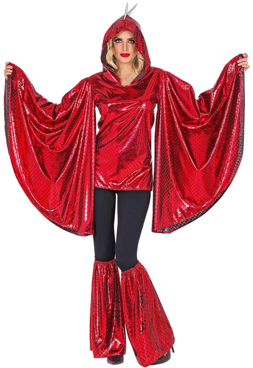 Rode Chinese Draak Kostuum Vrouw