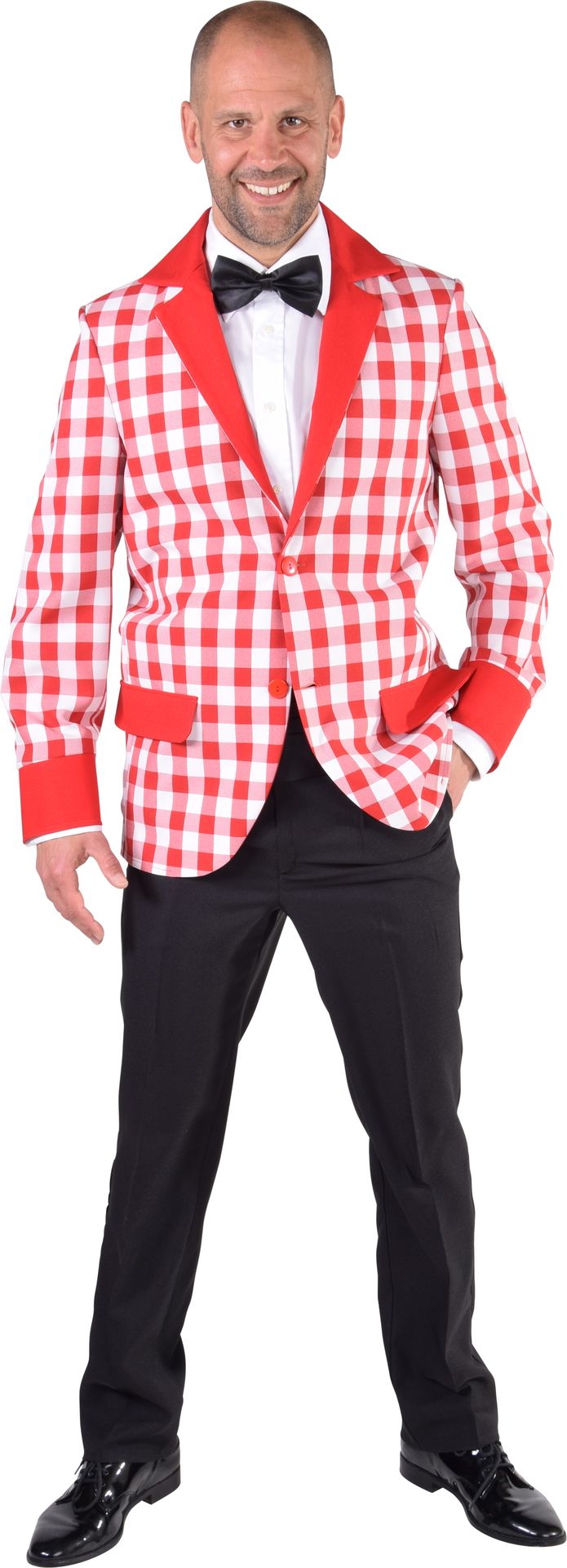 Rood geblokte colbert mannen | Carnavalskleding.nl