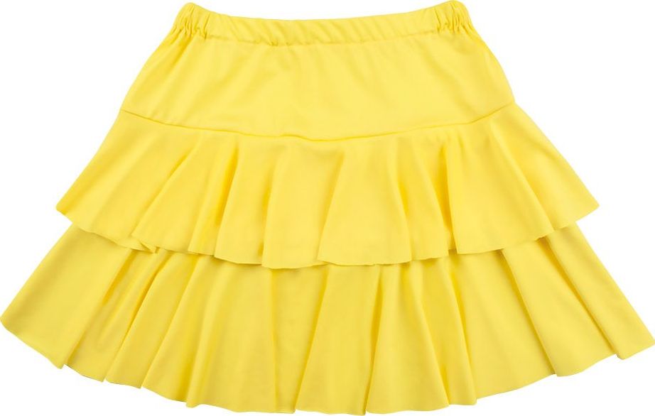 Ruffles mini rokje neon geel