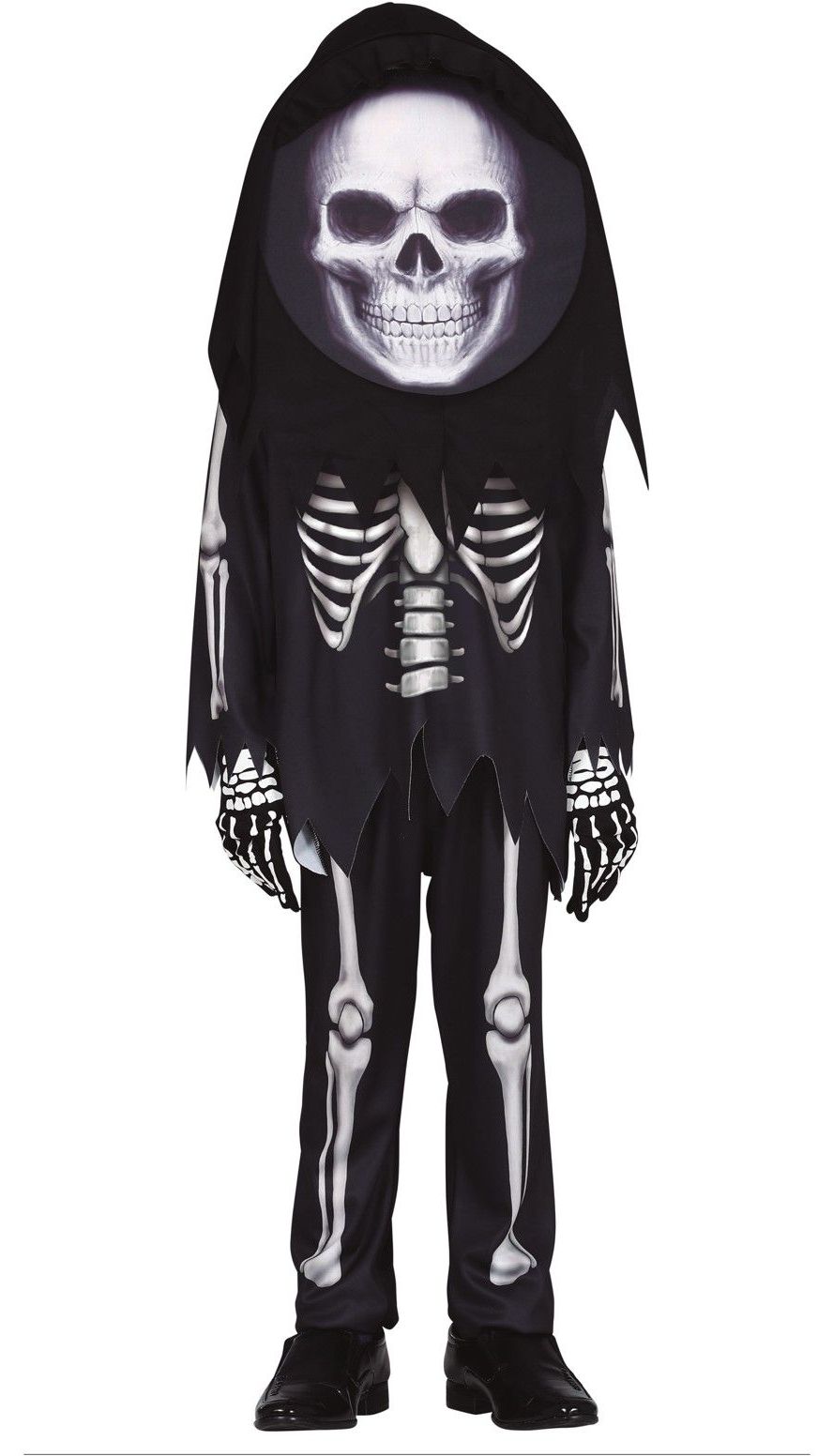 Skelet Groot Hoofd Kostuum Kind