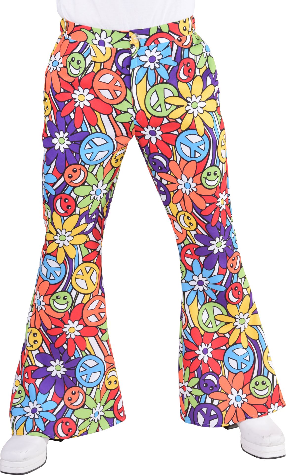 Smiley hippie broek | Carnavalskleding.nl