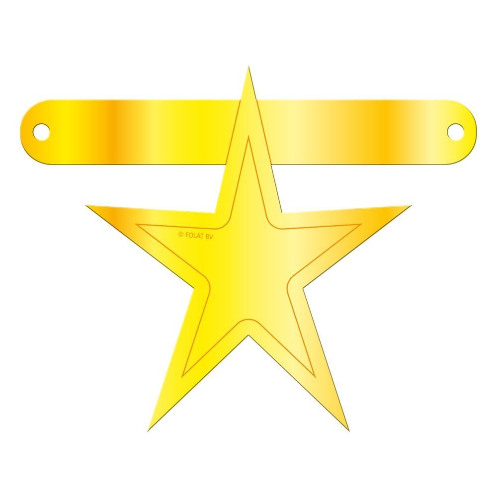 Ster banner geel