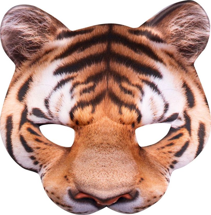 Tijger fotorealistisch half masker
