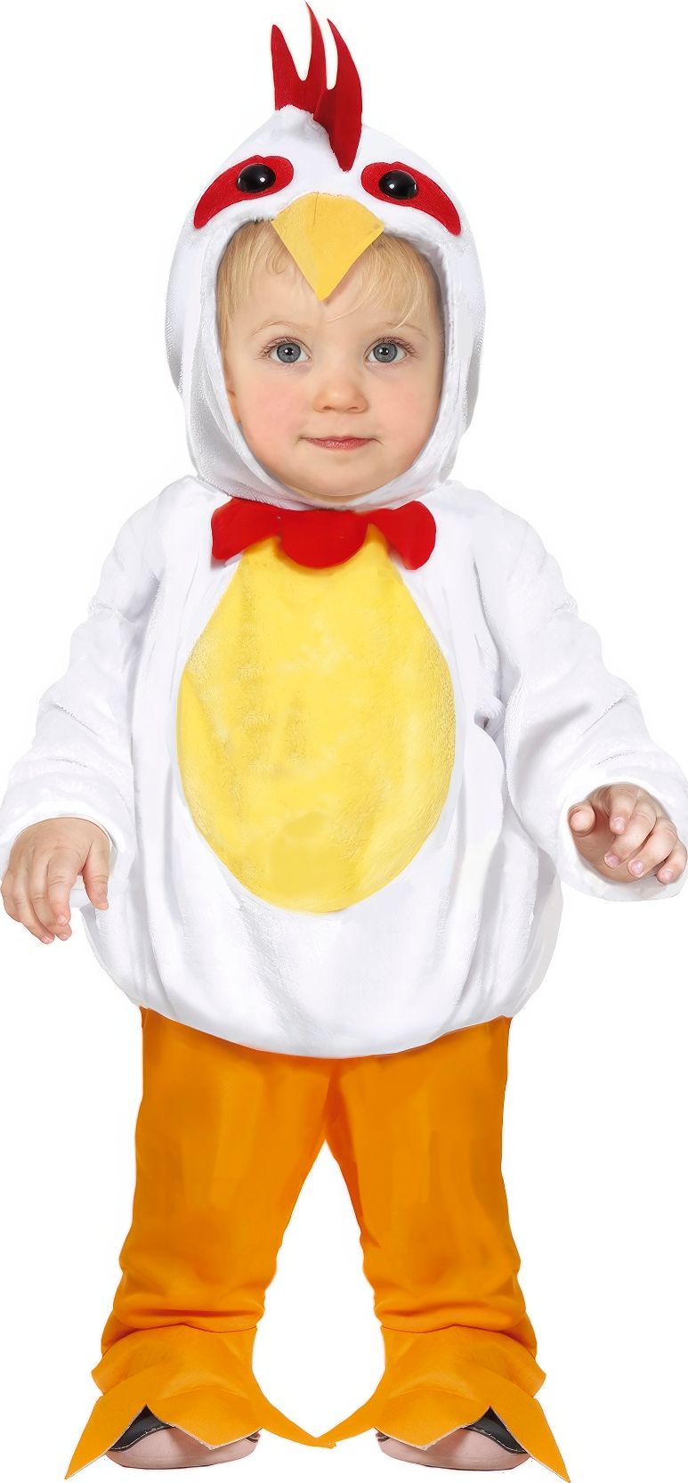 Witte kip kostuum baby