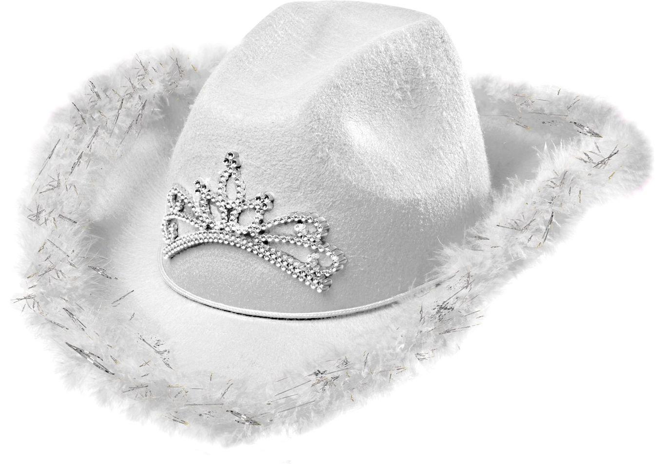 Witte Party Cowgirl Hoed