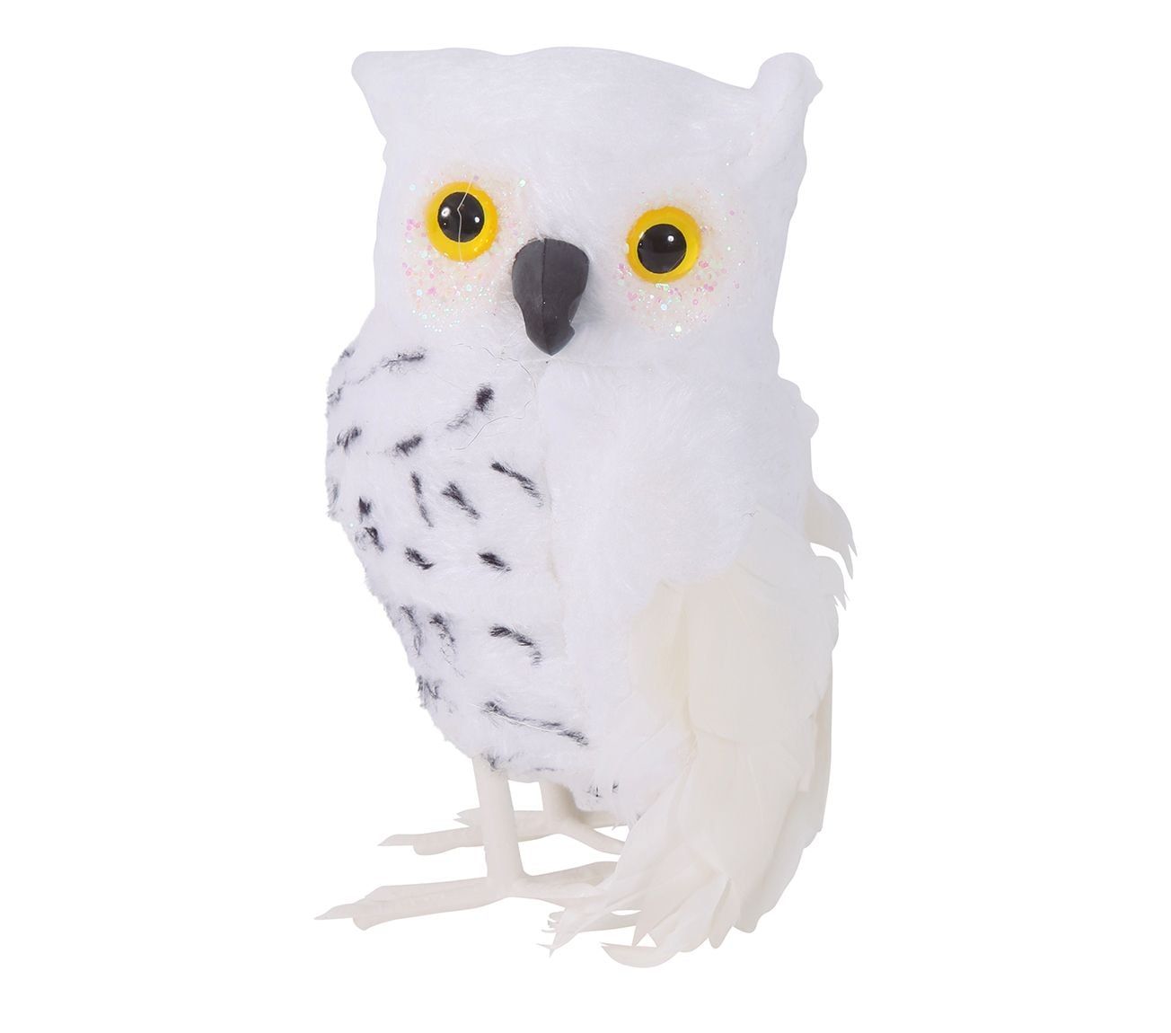 Witte uil met glitters | Carnavalskleding.nl