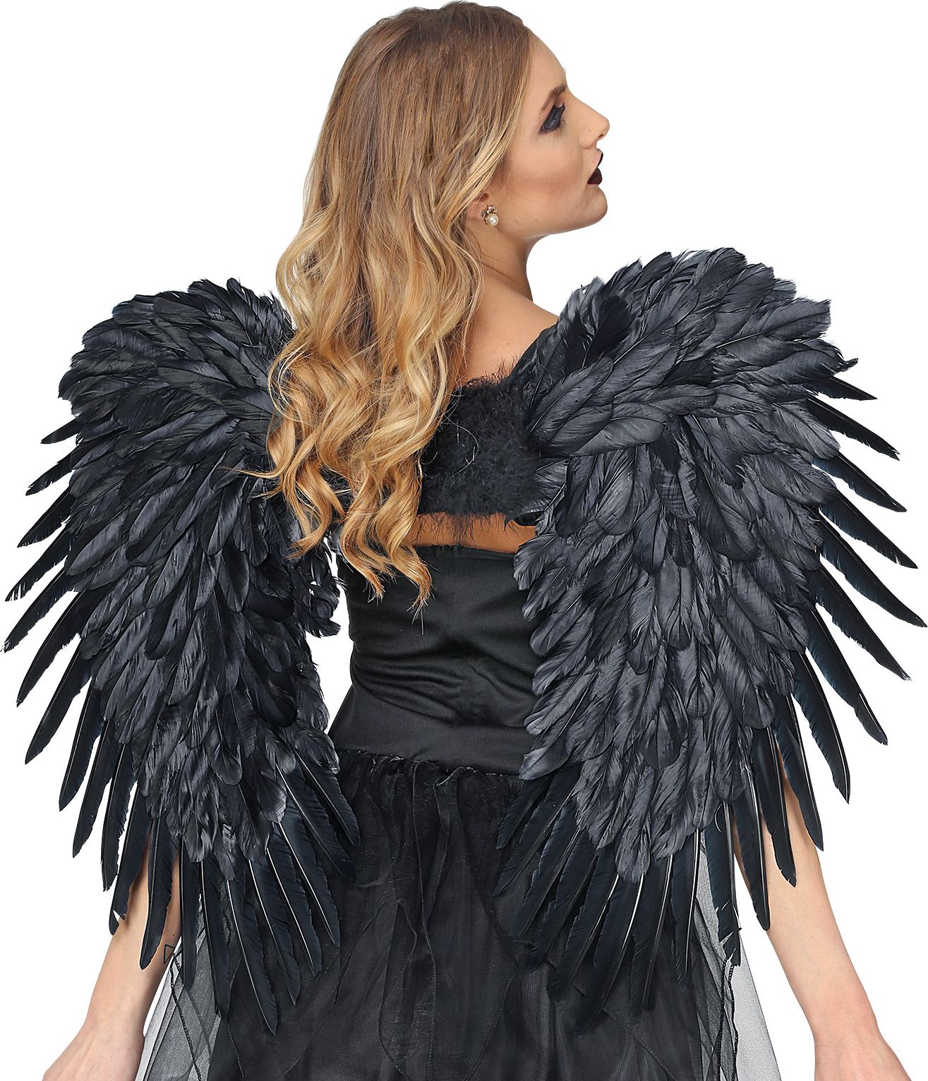 Zwarte engel vleugels | Carnavalskleding.nl