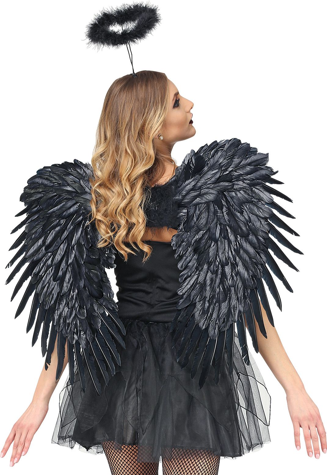 Zwarte engel vleugels | Carnavalskleding.nl